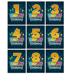 Bright holiday balloons isolated Royalty Free Vector Image