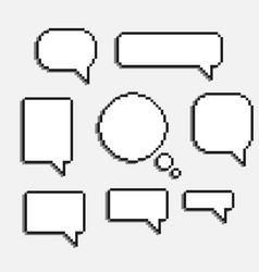 8 bit frame pixel border Royalty Free Vector Image