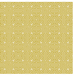 Baroque 3d gold seamless pattern greek Royalty Free Vector