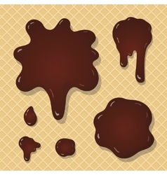 Chocolate splodge Royalty Free Vector Image - VectorStock