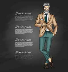 Man model Royalty Free Vector Image - VectorStock