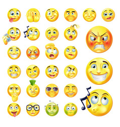 Presenter emoticons Royalty Free Vector Image - VectorStock