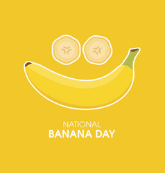National banana day Royalty Free Vector Image - VectorStock