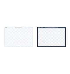 Old browser interface template isolated browser Vector Image