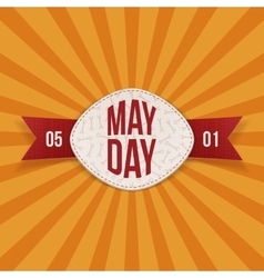 Red may tag Royalty Free Vector Image - VectorStock