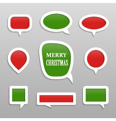 Christmas speech bubble Royalty Free Vector Image