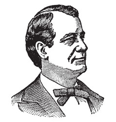 William jennings bryan vintage Royalty Free Vector Image