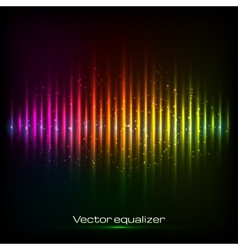 Rainbow colors vertical equalizer Royalty Free Vector Image