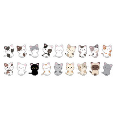 Cartoon cute monkey sitting on white background Vector Image