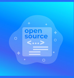 Open source code Royalty Free Vector Image - VectorStock