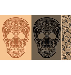 Skull poster Royalty Free Vector Image - VectorStock