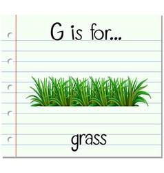 Flashcard letter g is for goat Royalty Free Vector Image