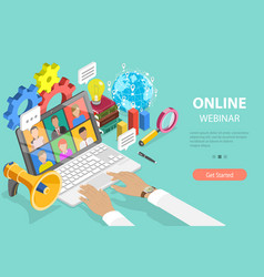 Business training workshop announcement poster Vector Image