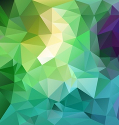 Blue green emerald polygon triangular pattern Vector Image