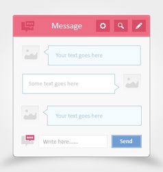 Chat Box Royalty Free Vector Image - VectorStock