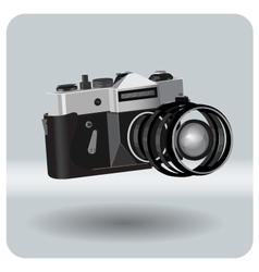 Silhouettes and icons on the medieval theme Vector Image