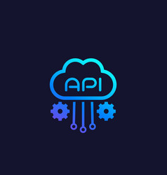 Api cloud software integration icon Royalty Free Vector