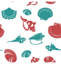 Shell seamless patter 8 Royalty Free Vector Image