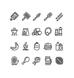 Barbecue set Royalty Free Vector Image - VectorStock