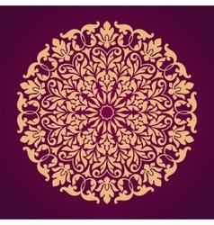 Ornamental round lace pattern Royalty Free Vector Image