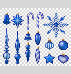 Colored pictures of christmas toys and specific Vector Image