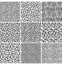 Seamless abstract backgrounds set Royalty Free Vector Image