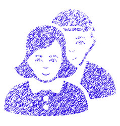 People icon grunge watermark Royalty Free Vector Image