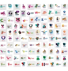 Huge logo mega set Royalty Free Vector Image - VectorStock
