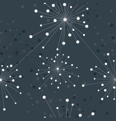 Connected dots seamless pattern background Vector Image