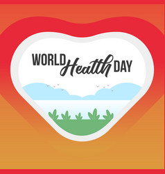 Word health day background Royalty Free Vector Image