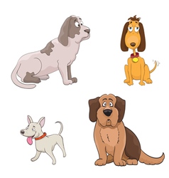 Dogs set Royalty Free Vector Image - VectorStock