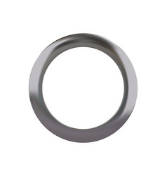 Golden metal grommet ring for paper card tag Vector Image