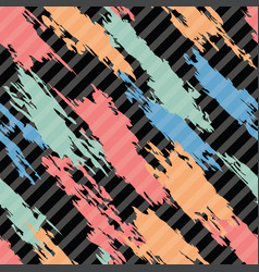 Red textured color diagonal seamless pattern Vector Image