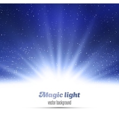 Abstract magic blue light background Royalty Free Vector