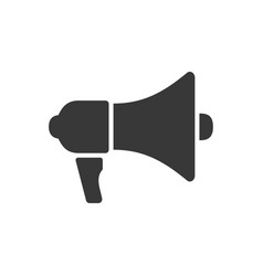 Megaphone or loudspeaker icon in black color Vector Image