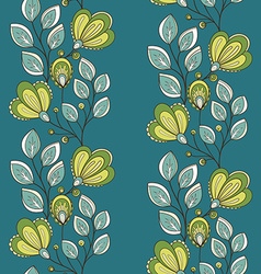 Seamless Floral Pattern Hand Drawn Floral Texture Vector Image