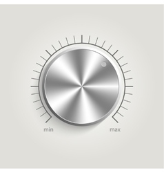 Modern volume knob button Royalty Free Vector Image