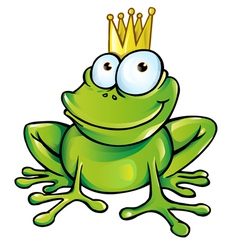 Frog prince fairy tale Royalty Free Vector Image