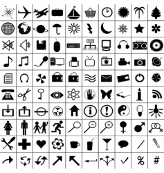 Misc icons Royalty Free Vector Image - VectorStock