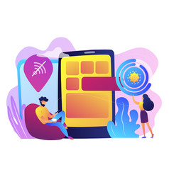 Progressive web app concept Royalty Free Vector Image
