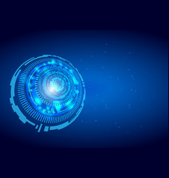 Abstract hi-tech energy interface button Vector Image