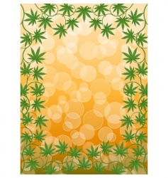 Cannabis frame Royalty Free Vector Image - VectorStock