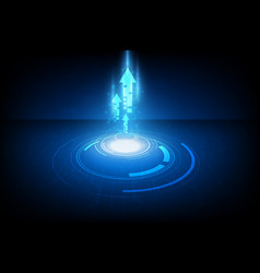 Star with technology background Royalty Free Vector Image