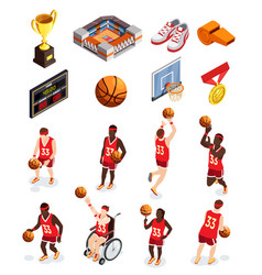 Basketball Design Elements Royalty Free Vector Image