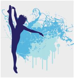 Ballet dancer leg up Royalty Free Vector Image
