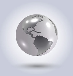 Silver earth Royalty Free Vector Image - VectorStock