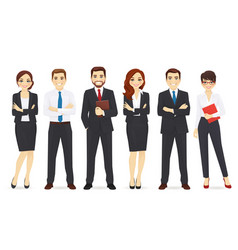 Business team set Royalty Free Vector Image - VectorStock