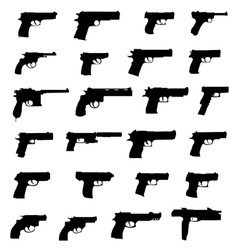 Luger p08 parabellum retro pistol Royalty Free Vector Image