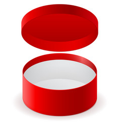 Blank round box template for your package design Vector Image