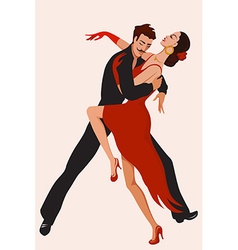 Abstract dancing couple Royalty Free Vector Image